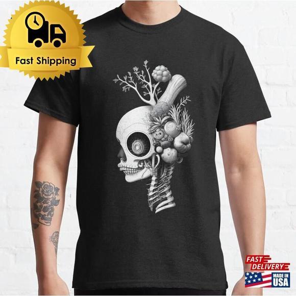 Tops | Veggie Zombie Head Anatomy Classic Tshirt | Poshmark